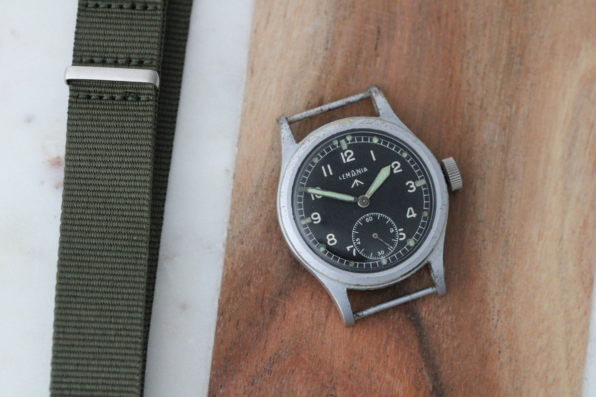 WW2 Lemania Dirty Dozen Army Issue Wristwatch c.1945 – Waecce