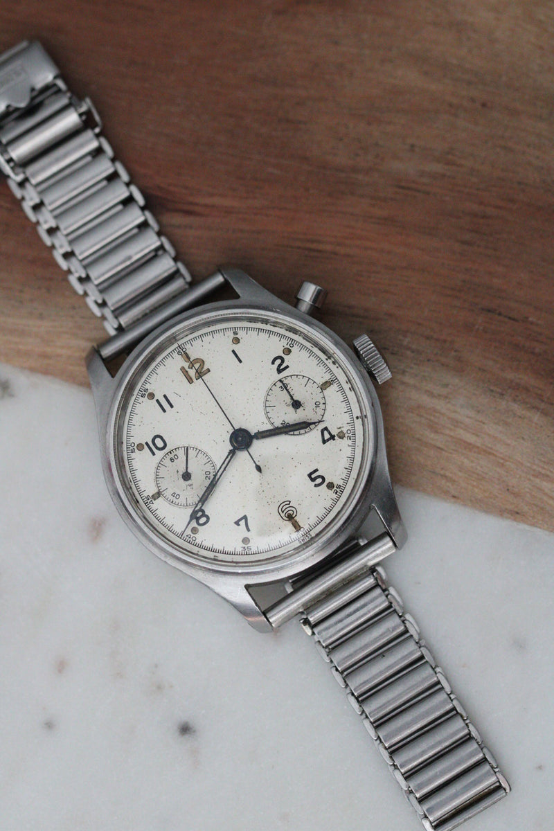 Series 1 Lemania HS9 Fleet Air Arm Military Chronograph c.1945 – Waecce