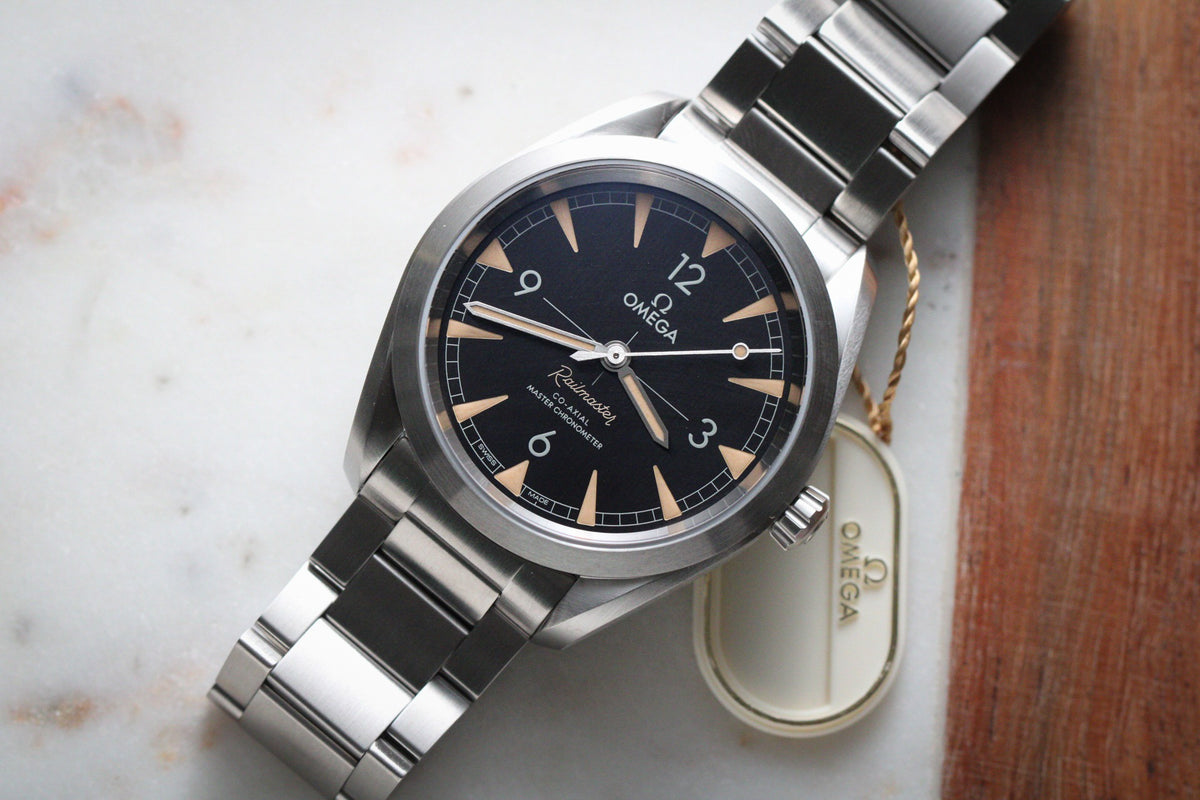 BNIB Omega Railmaster 220.10.40.20.01.001 Co-Axial Master Chronometer ...